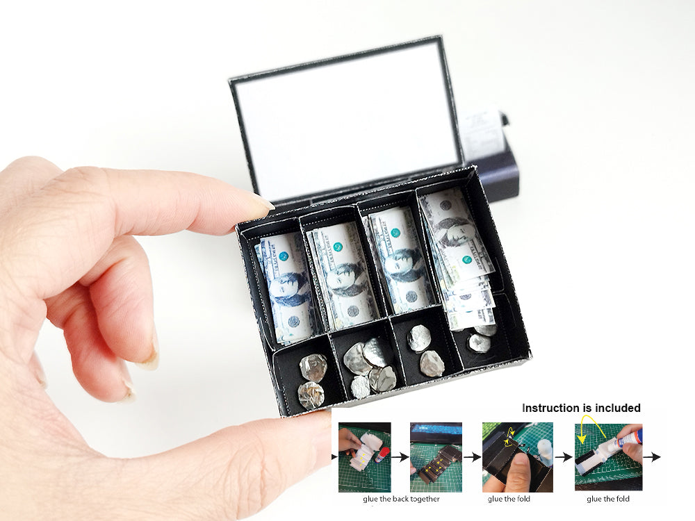 1:6 DIY printable Cashier for doll shop Miniature supermarket fast food ...