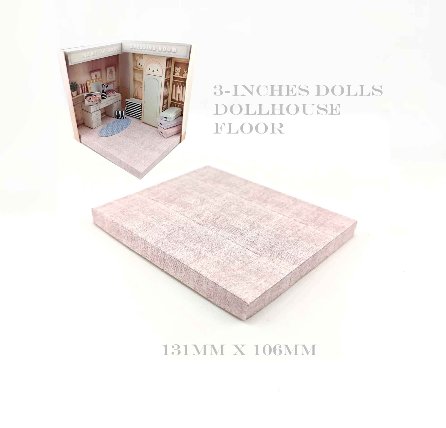 Pink Carpet floor - Combine two PickScene Paper Doll Rooms for 3 inches ...